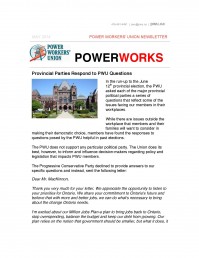 May 2014 – Power Workers' Union