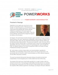 September 2014 - Power Workers' Union